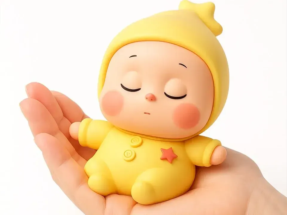 Star Person - Twinkle Sleeping Separate Parts - Free 3D Print Model ...