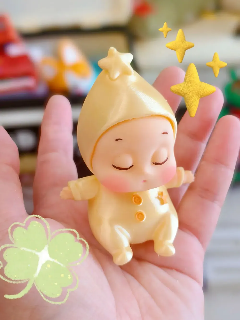Star Person - Twinkle Sleeping Separate Parts - Free 3D Print Model ...