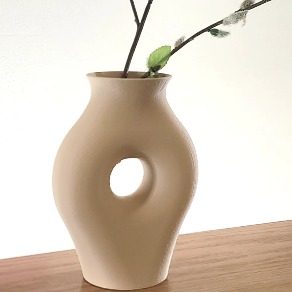 See Right Through You - Modern Vase with Hole by Makers Mashup - MakerWorld