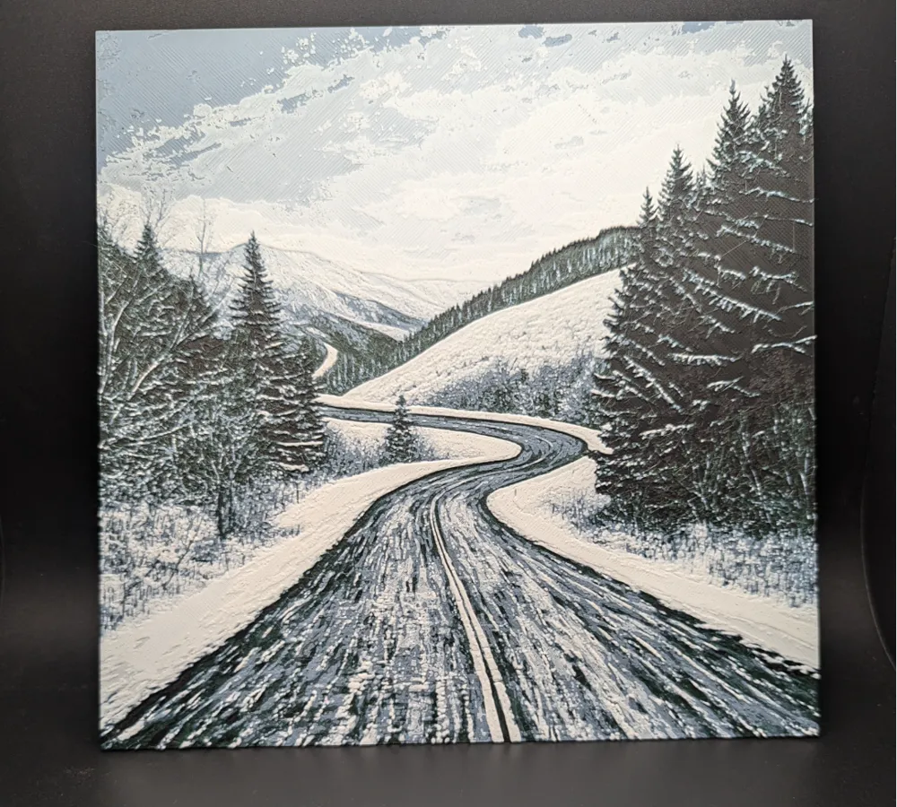 Winter Road Hueforge by the_bearded_jedi - MakerWorld