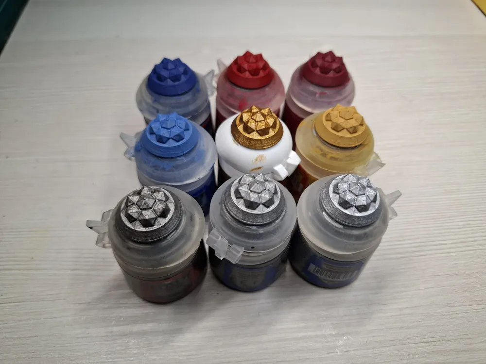 Citadel paint bottle topper (swatch) - Free 3D Print Model - MakerWorld