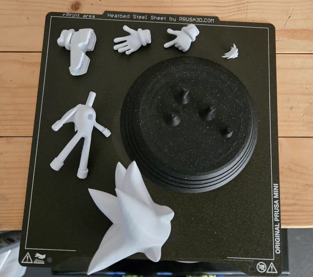 Shadow the Hedgehog (No AMS) - Free 3D Print Model - MakerWorld