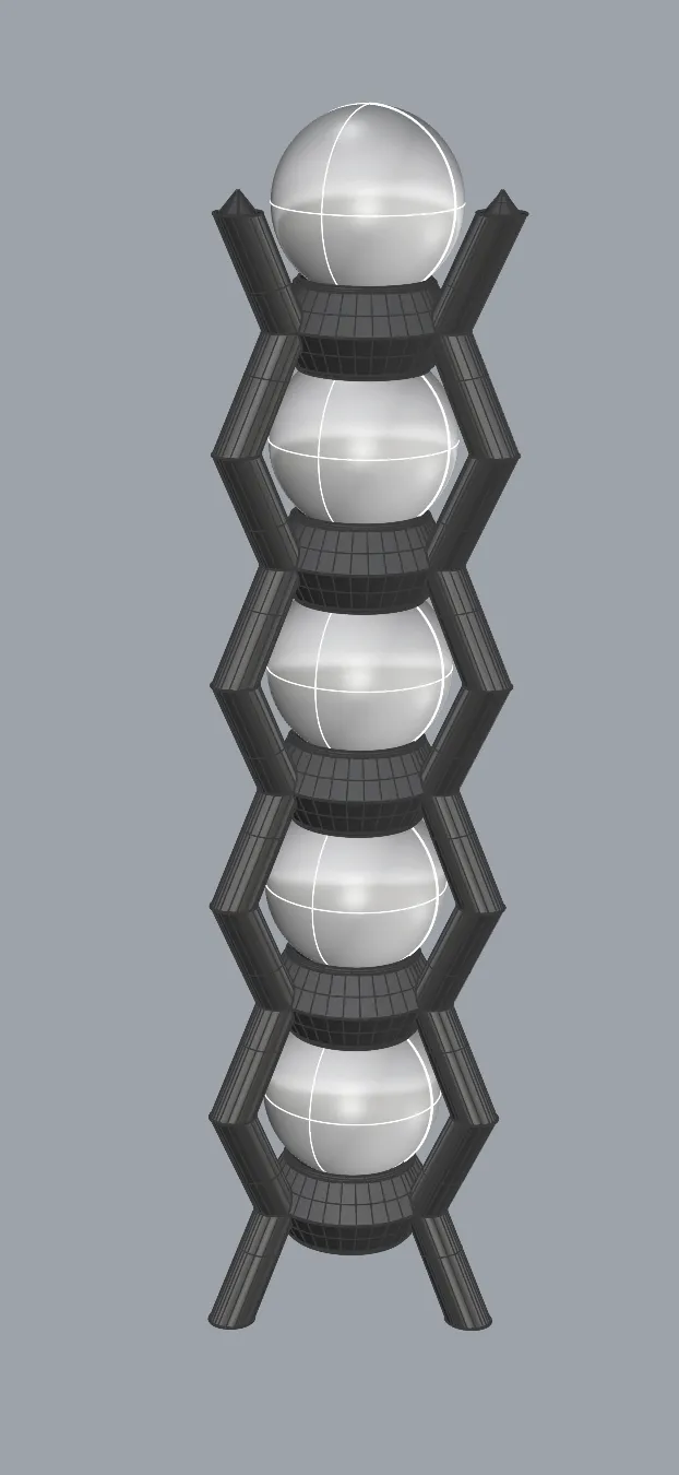 Stackable Golf Ball Display by ARAL MakerWorld: Download Free 3D Models