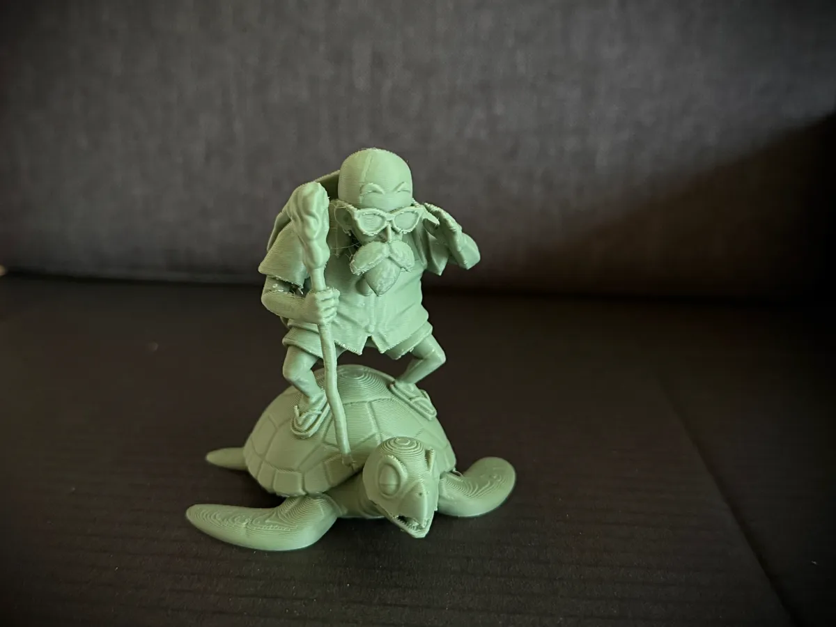 Master Roshi on Turtle - Free 3D Print Model - MakerWorld