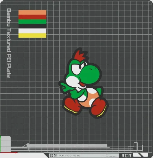 Nintendo Kid Yoshi Large Wall Art by DarkLink MakerWorld: Download Free ...