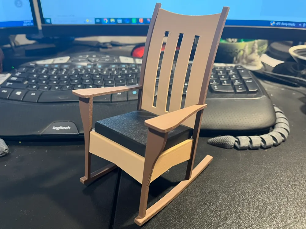Amish Style Rocking Chair for 200% Dummy 13 by Zzz3DSelkirk - MakerWorld