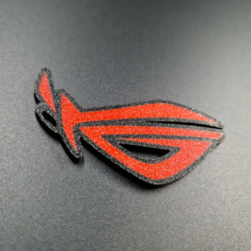 Asus ROG Keychain - (High Resolution) - Free 3D Print Model - MakerWorld