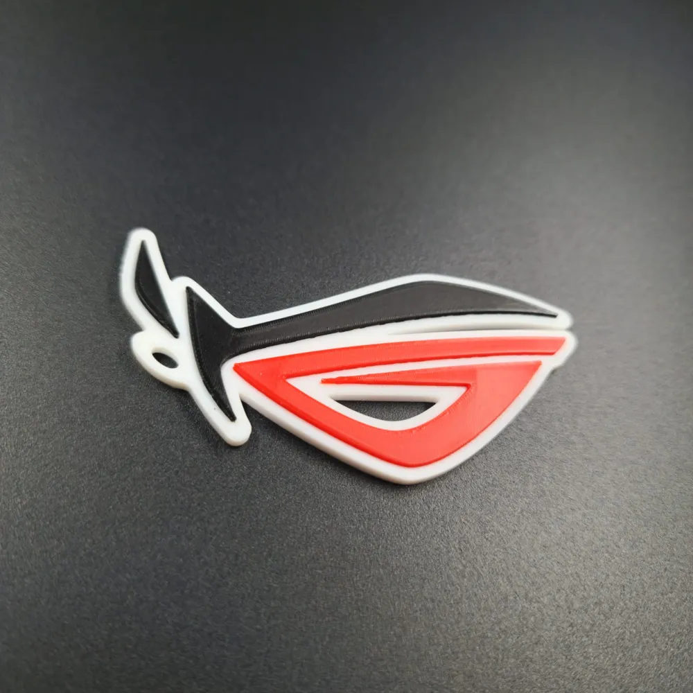 Asus ROG Keychain - (High Resolution) - Free 3D Print Model - MakerWorld