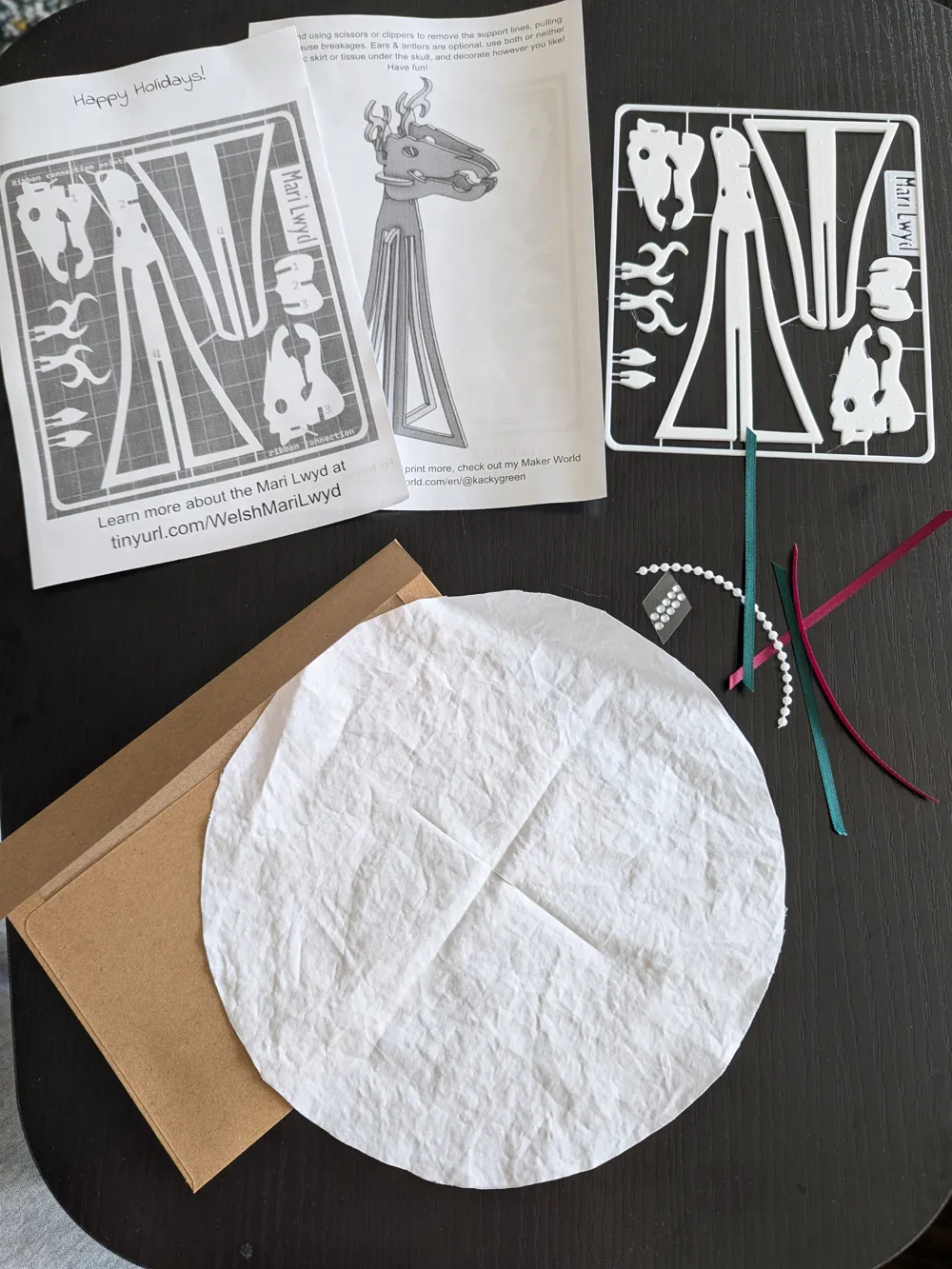 Mini Mari Lwyd Kit Card - Free 3D Print Model - MakerWorld