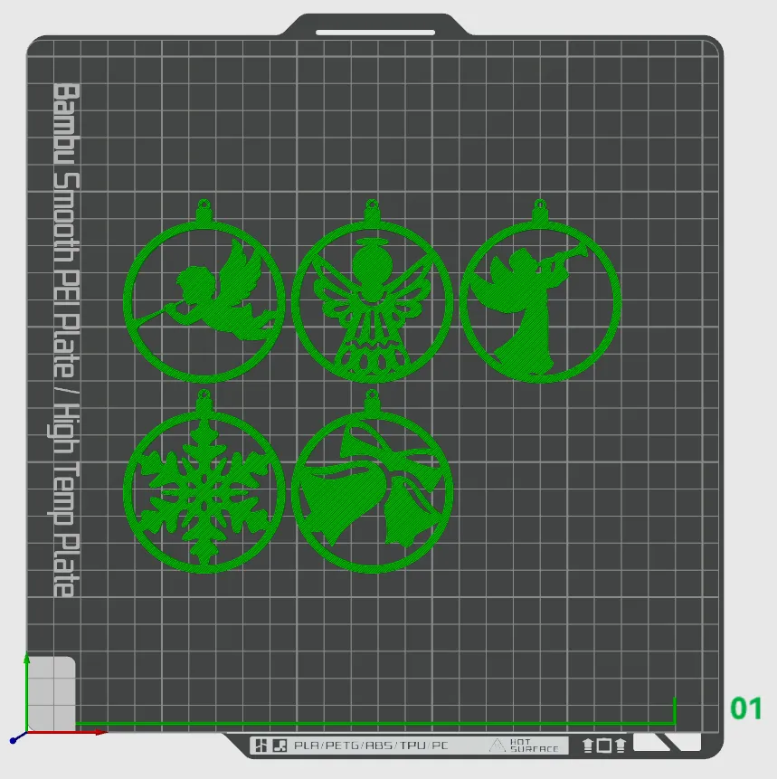 Christmas ornaments set - bubbles by trigger737 - MakerWorld