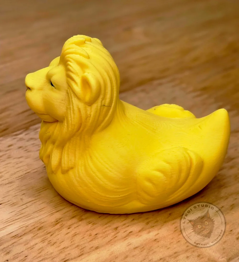 Lion Duck – King of the Bathtub and the Tailgate! - Free 3D Print Model ...