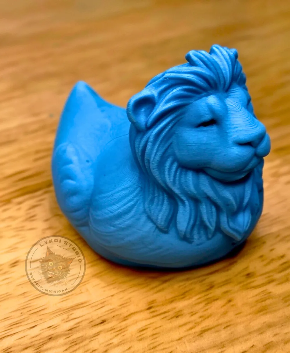 Lion Duck – King of the Bathtub and the Tailgate! - Free 3D Print Model ...