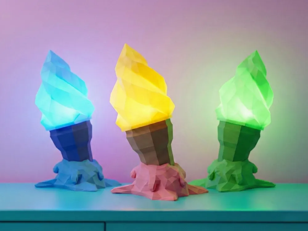 Ice Cream Lamp - Free 3D Print Model - MakerWorld