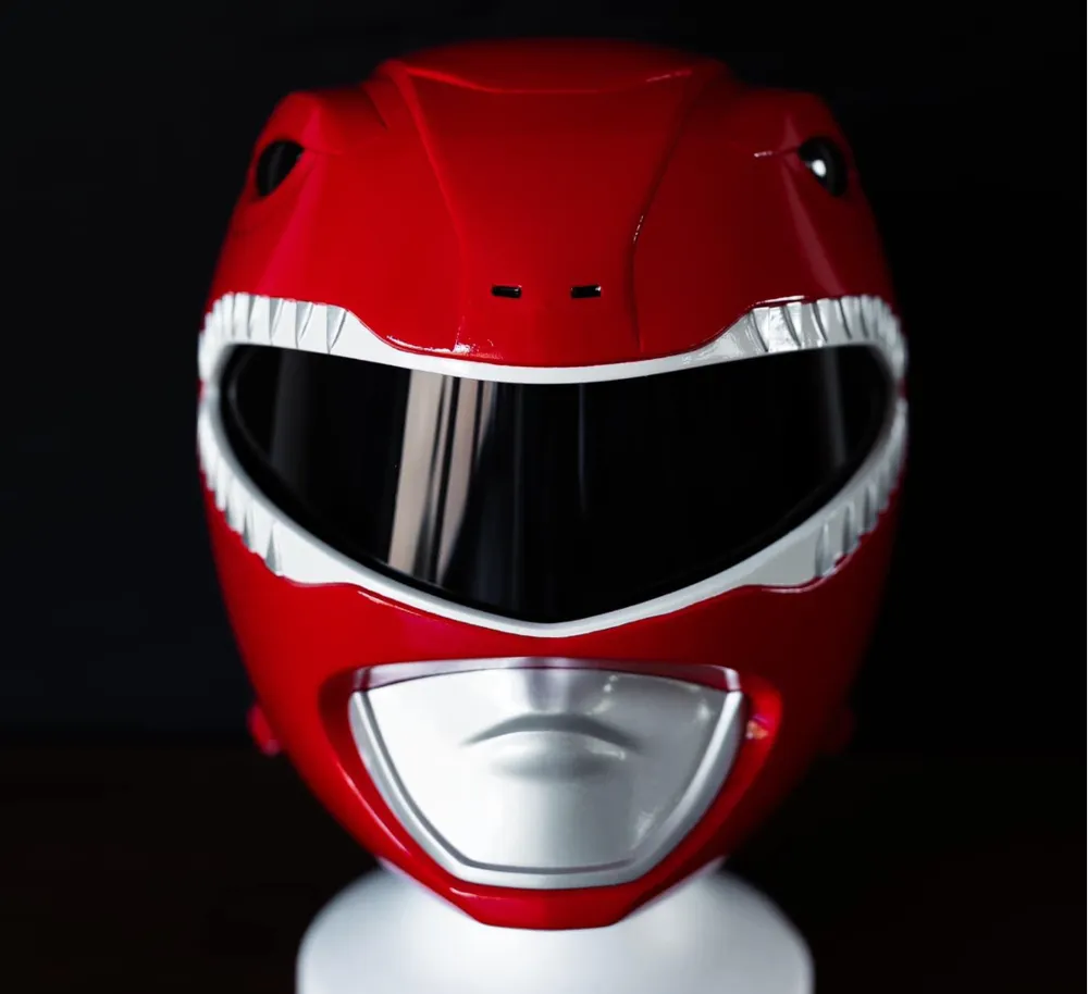 Red Power Ranger Helmet Remixed by StarPlayer - MakerWorld