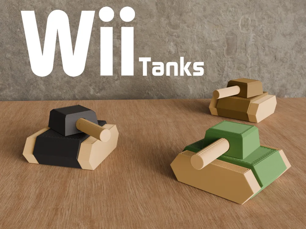 Wii Tanks - Enemy // Toy Tanks by Microplast1c - MakerWorld