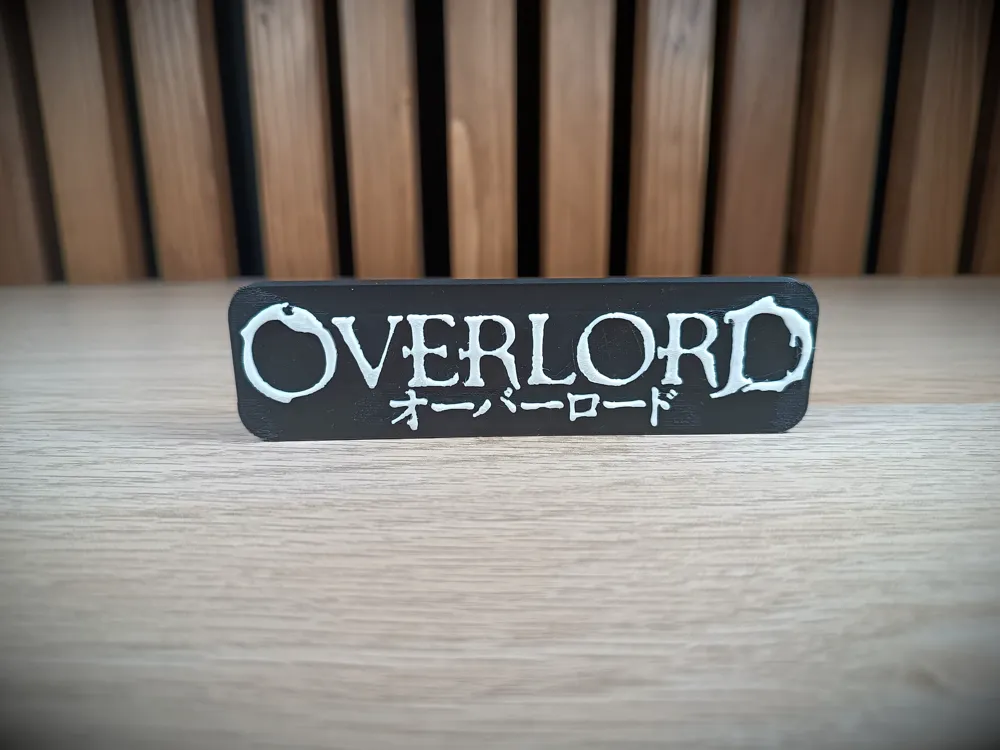 Overlord logo Stand + Keyring + Coaster by goyetus - MakerWorld