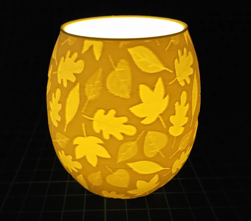 Tealight Autumn lamp by mystuffprint - MakerWorld