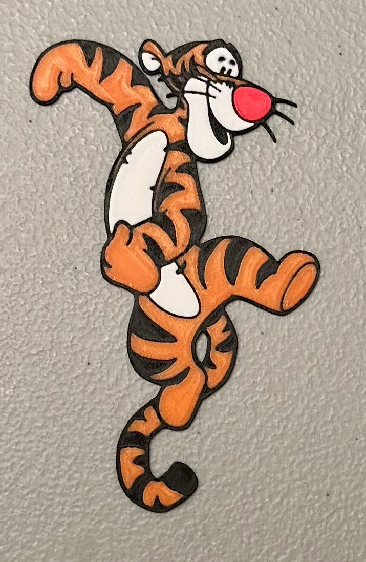 Multicolor Tigger Magnet by wotfan - MakerWorld