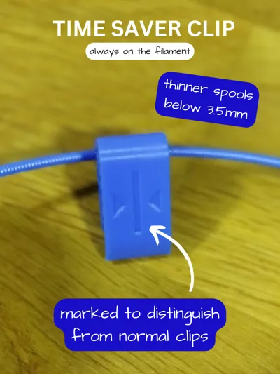Time Saver Filament Clip by QD3D MakerWorld: Download Free 3D Models