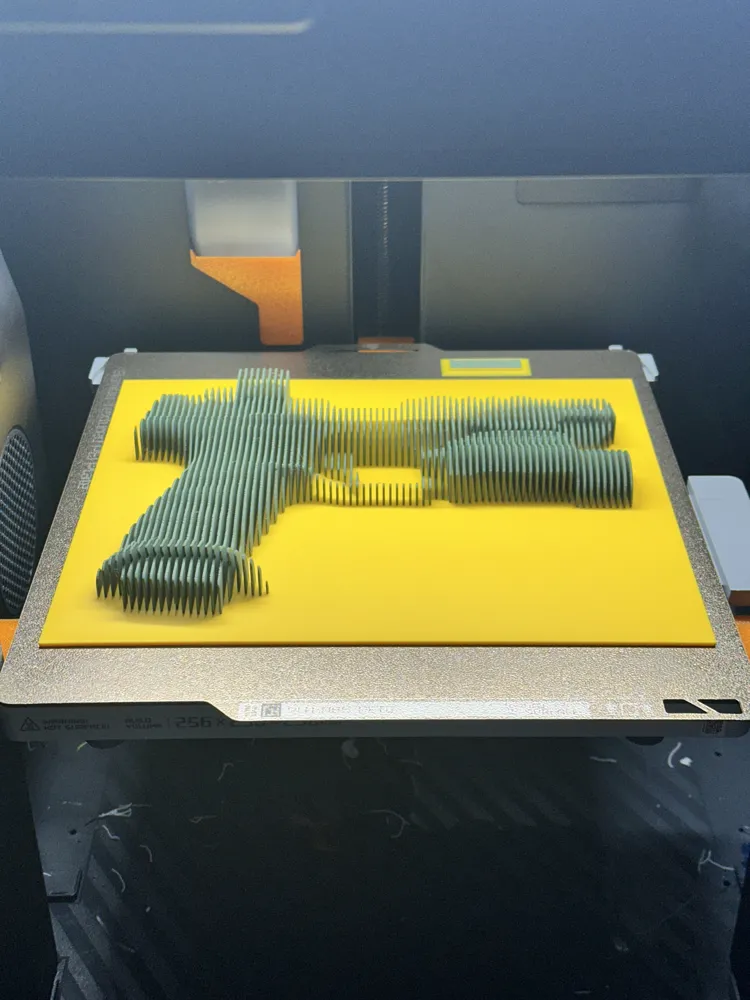 Walther PDP PRO SD Layered 3D Wall Art - Free 3D Print Model - MakerWorld