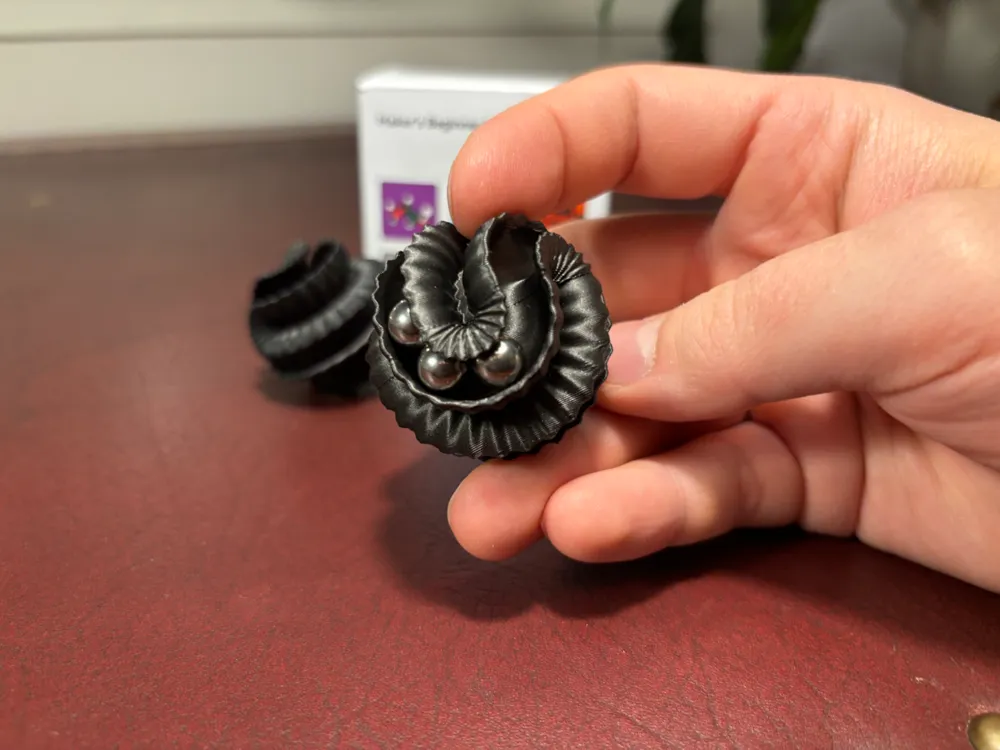 Shape Changing Marble Fidget with Magnetic Snap - Free 3D Print Model ...