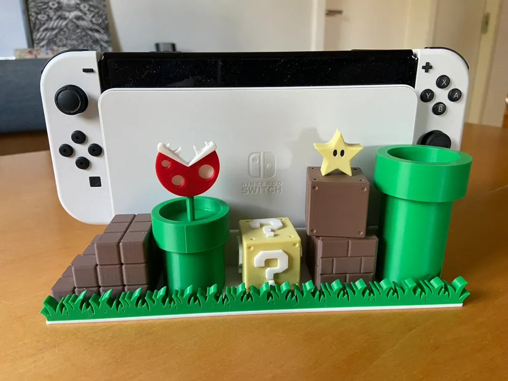 Nintendo Switch OLED Docking Station Super Mario Remixed by Crystalia - MakerWorld