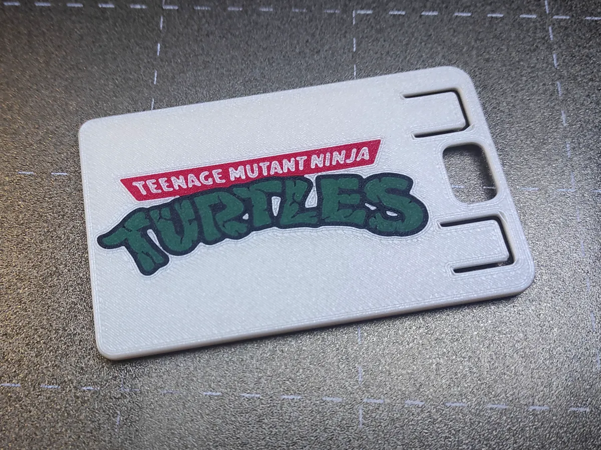 Teenage Mutant Ninja Turtles ID Card/Badge Holder - Free 3D Print Model ...