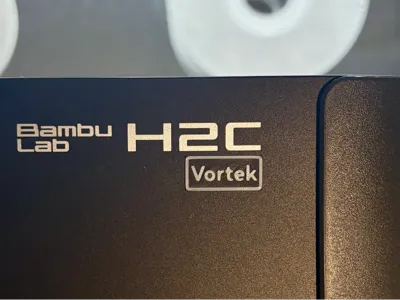 H2C "Vortek" Badge Logo - Free 3D Print Model - MakerWorld