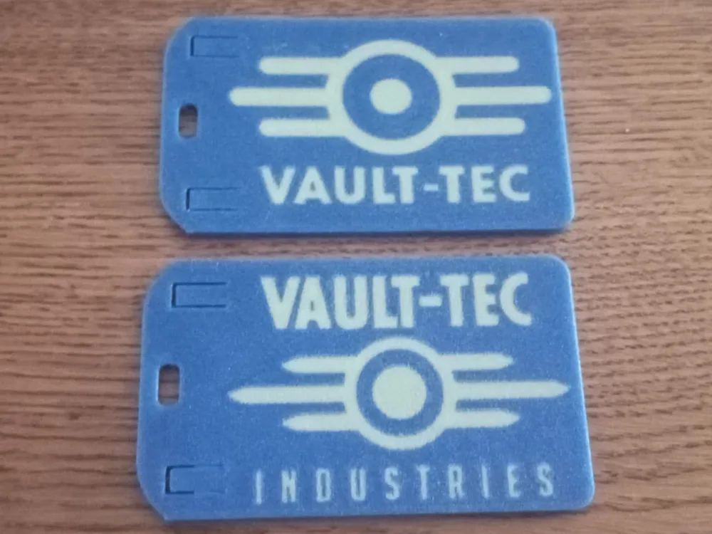 Fallout badge holder Vault Tec ID card holder by Fabbiotto MakerWorld ...