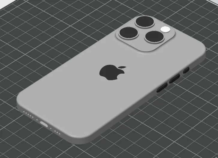 Dimensionally Accurate iPhone 15 Pro with apps - Free 3D Print Model ...