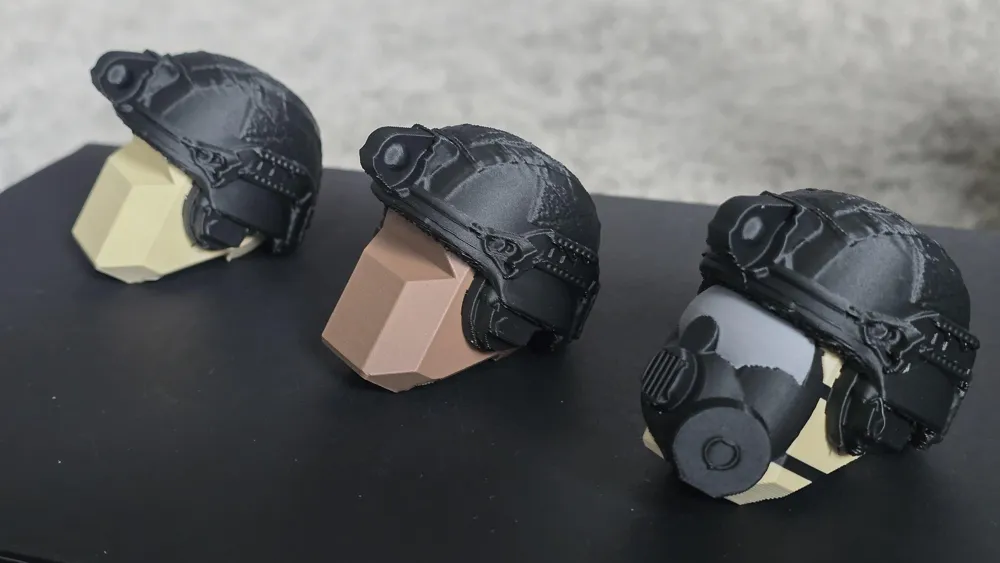 Dummy 13 Colorized Heads - SWAT/Military - Free 3D Print Model - MakerWorld