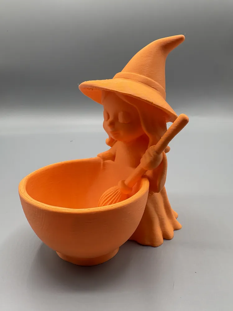 Halloween Witch Candy Bowl Spooky Decor by TheHexArtist MakerWorld ...