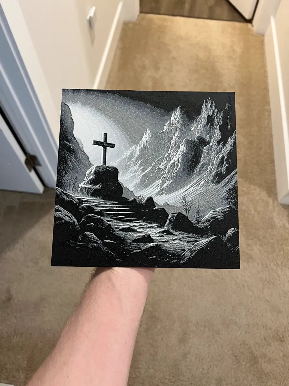 Easter Cross Art Hueforge by RP47 Designs - MakerWorld