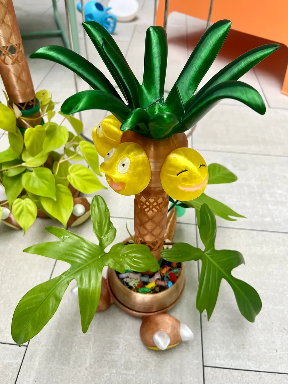 Pokemon Alola Exeggutor Moss Pole Planter Exeggutor Plant Pot - Free 3D ...