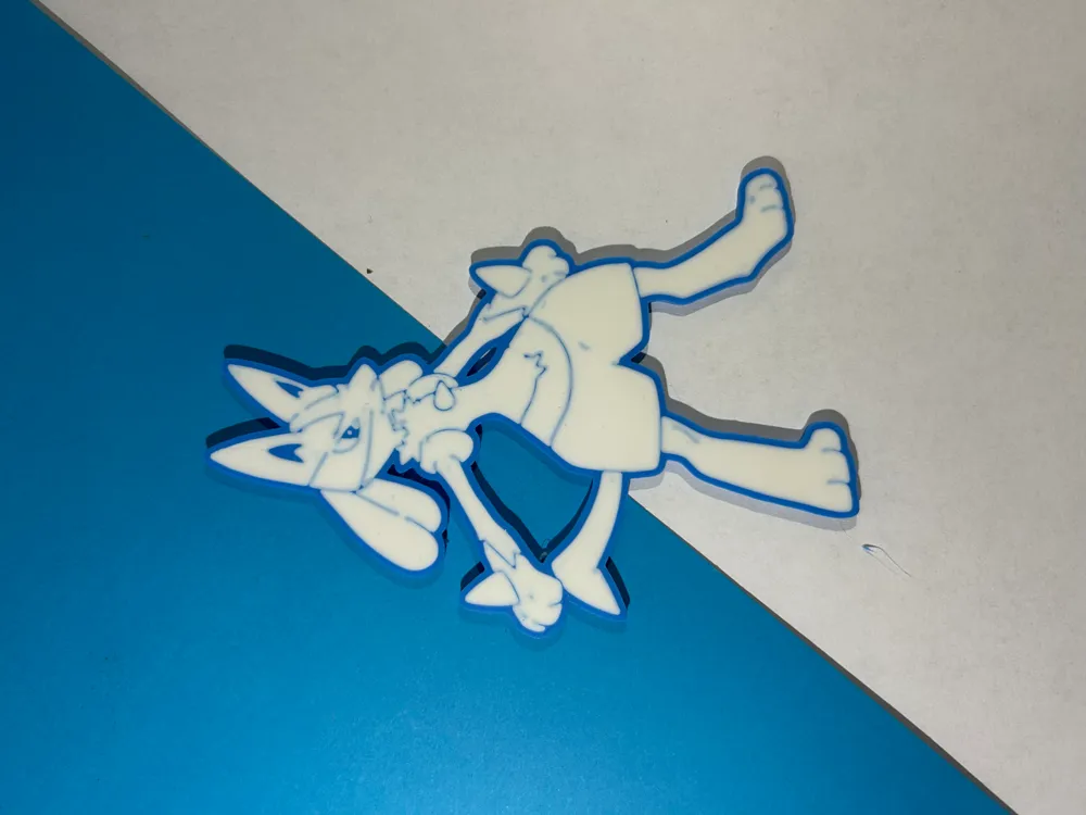 lucario keychain by slaqer - MakerWorld