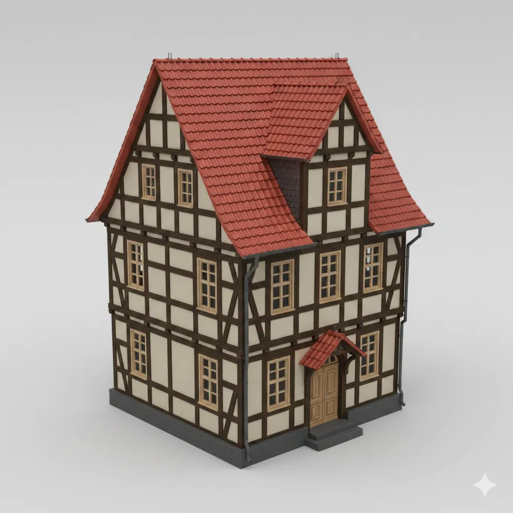 Half-Timbered House Model by mutz1987 MakerWorld: Download Free 3D Models