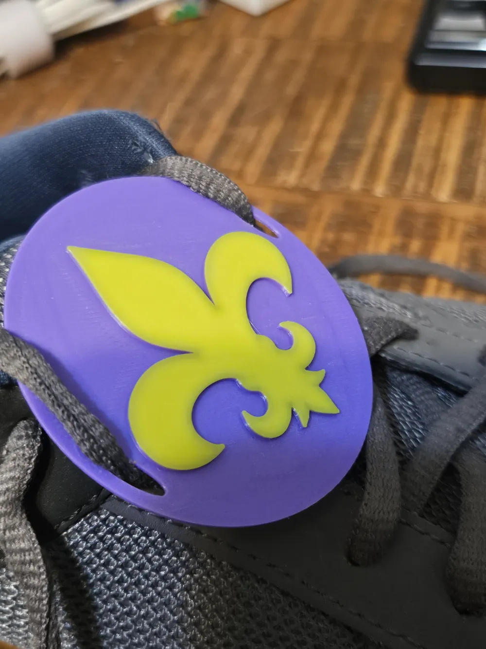 Fleur De Lis Shoe Badge - Free 3D Print Model - MakerWorld