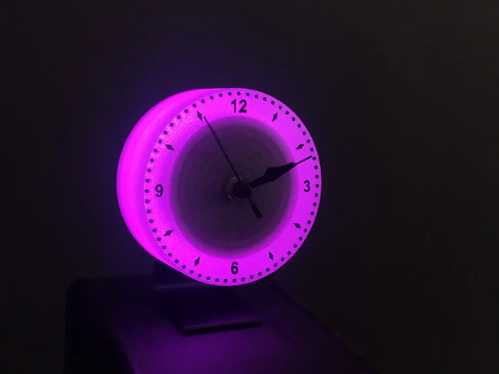 Glow Clock by coverv MakerWorld: Download Free 3D Models