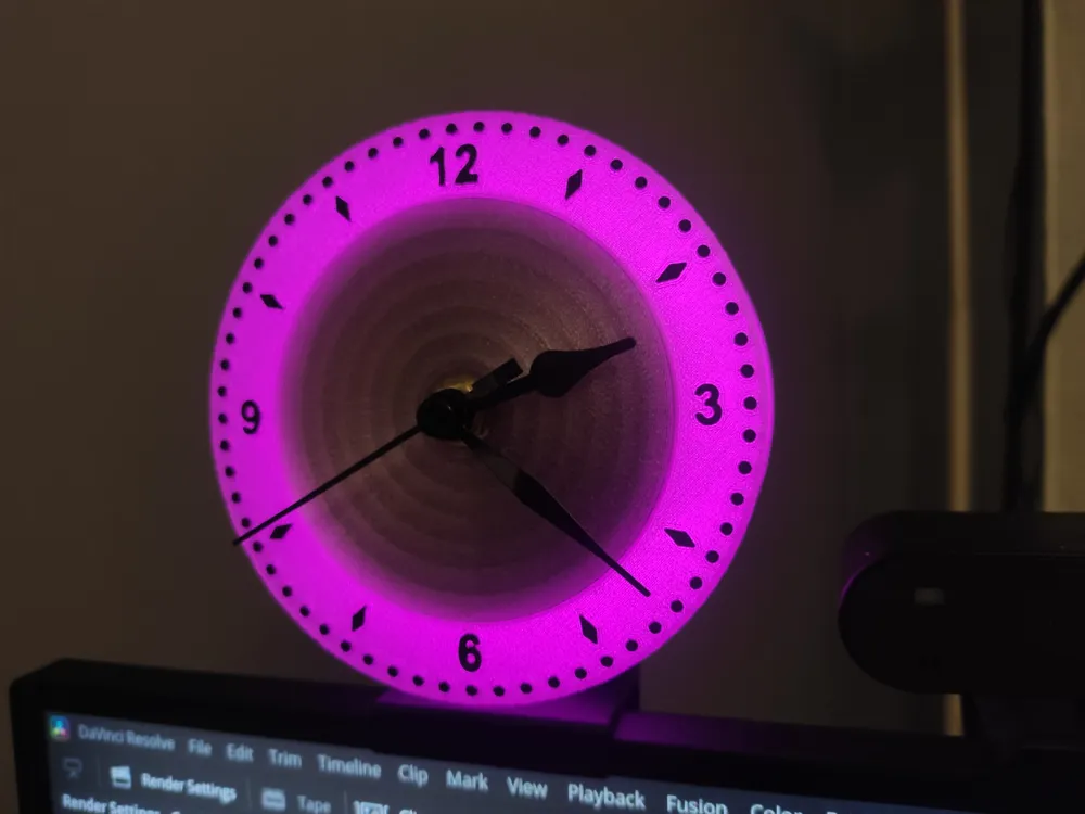 Glow Clock by coverv MakerWorld: Download Free 3D Models