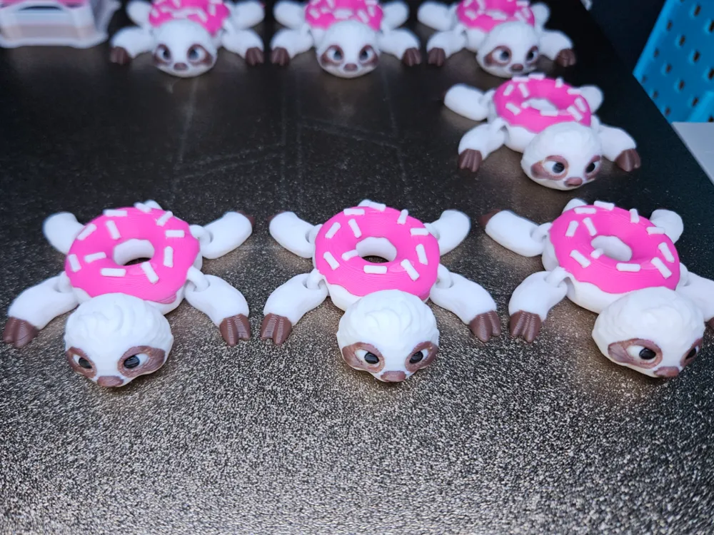 Articulated Donut Sloth by Enivel3D MakerWorld: Download Free 3D Models