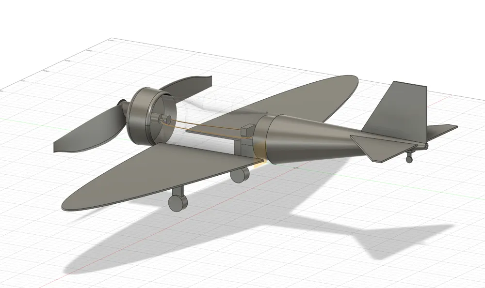 Rubber Band Powered Propeller Plane by rePlayWorks MakerWorld: Download ...