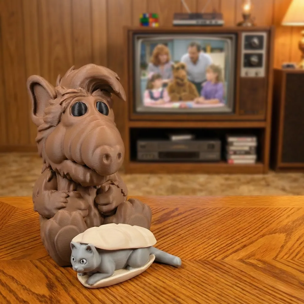 Baby ALF Gordon Shumway & The Lucky Cat Sandwich - Free 3D Print Model ...