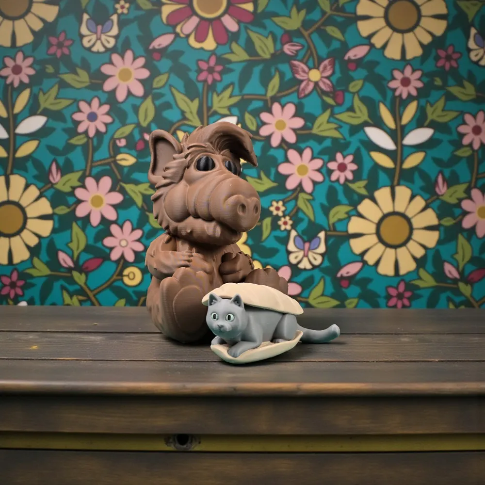 Baby ALF Gordon Shumway & The Lucky Cat Sandwich - Free 3D Print Model ...