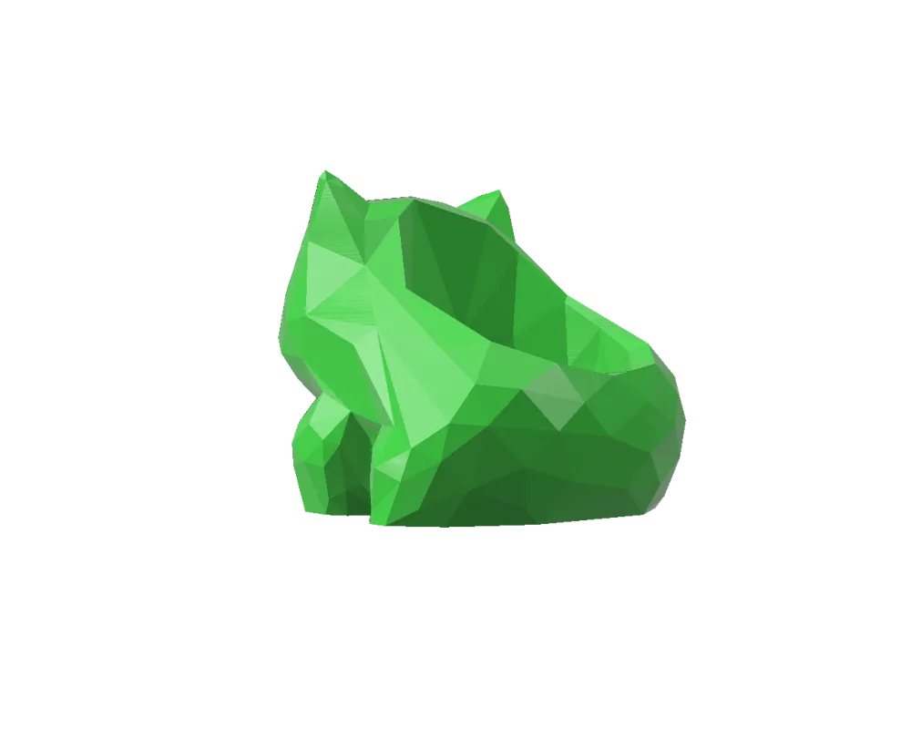 Pokémon Bulbasaur Vase Low Poly Remixed by Sunny 3D - MakerWorld