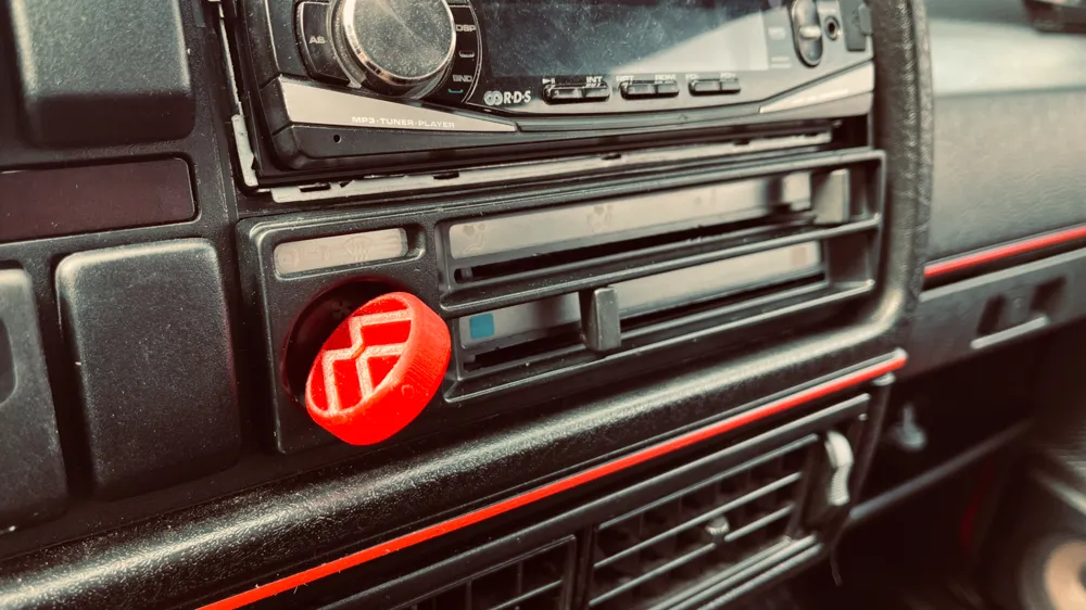 VW GOLF MK2 Fan knob - Free 3D Print Model - MakerWorld