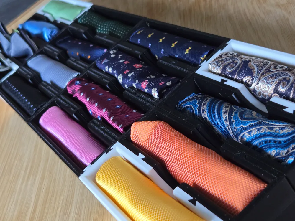 Modular Pocket Square Storage by nweishar - MakerWorld