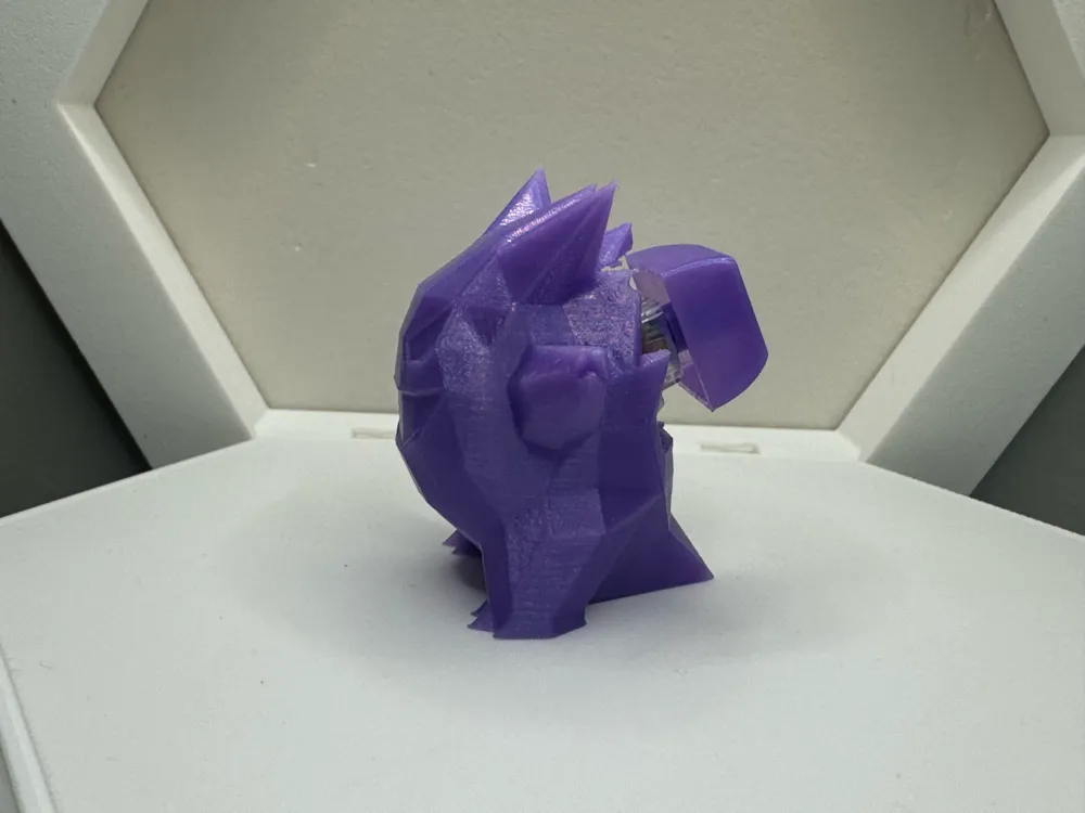 Gengar Low Poly Key Cap Clicker - Free 3D Print Model - MakerWorld