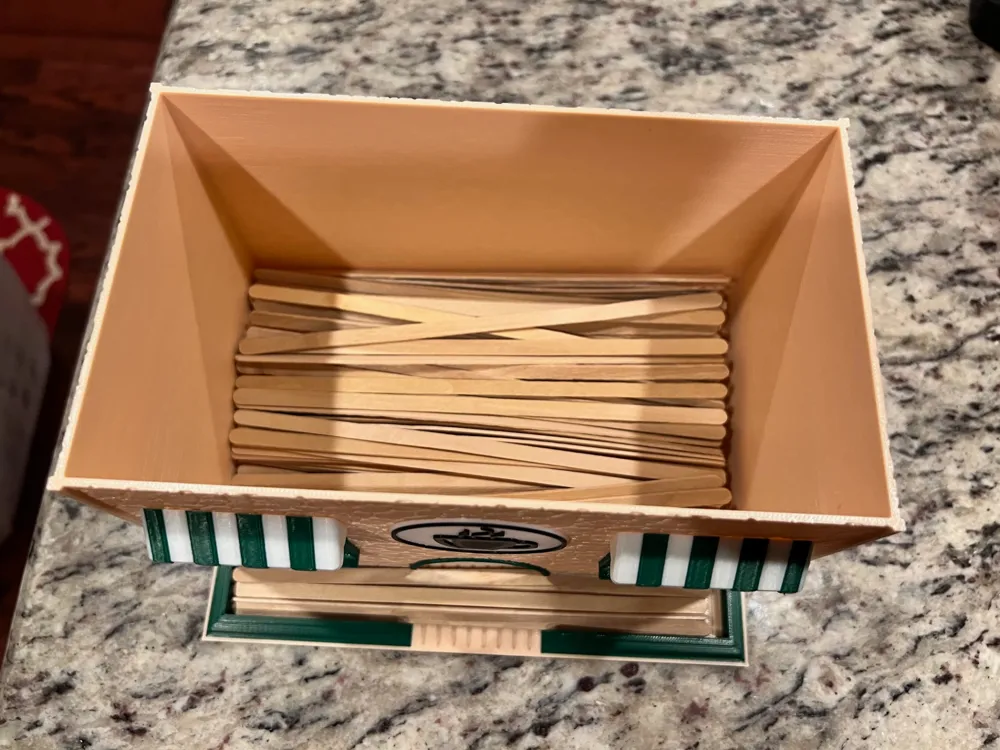 Coffee Stir Stick Dispenser House by djngnear - MakerWorld