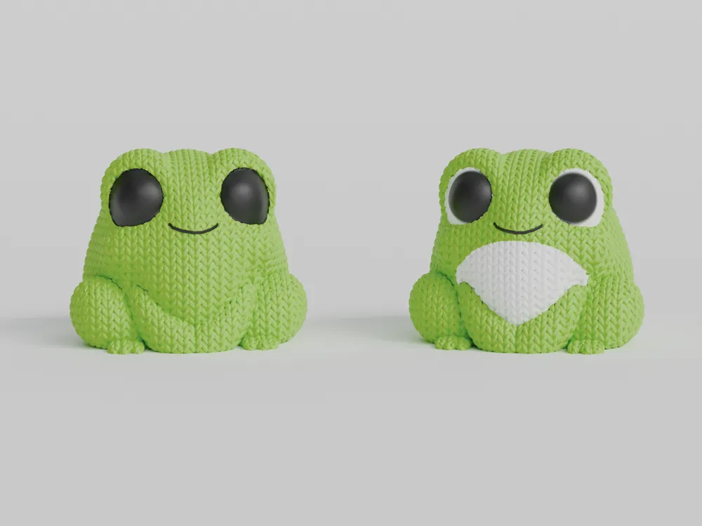 Knitted Frog - Free 3D Print Model - MakerWorld