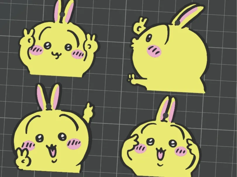 Usagi Keychain by 最强法务部 - MakerWorld